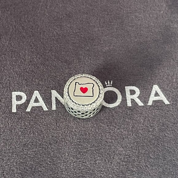 Pandora | Jewelry | Pandora Oregon Map Exclusive Charm | Poshmark